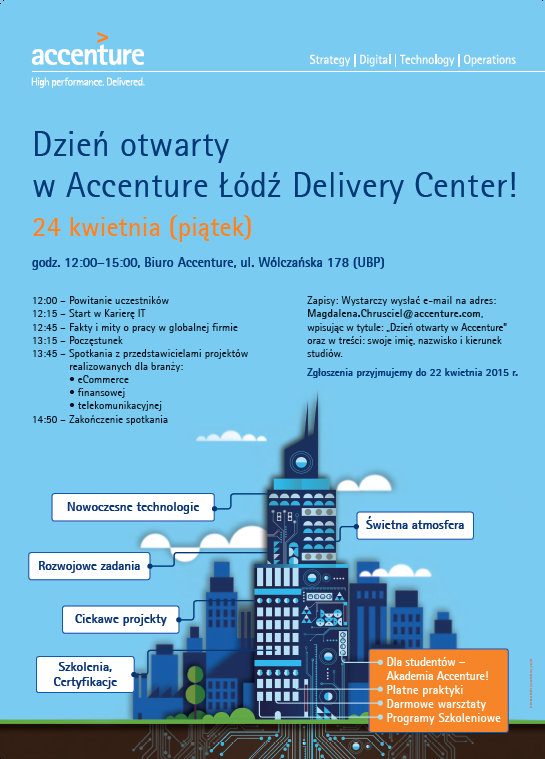 Poznaj łódzkich Pracodawców! Zaprasza Accenture Łódź Delivery Center ...