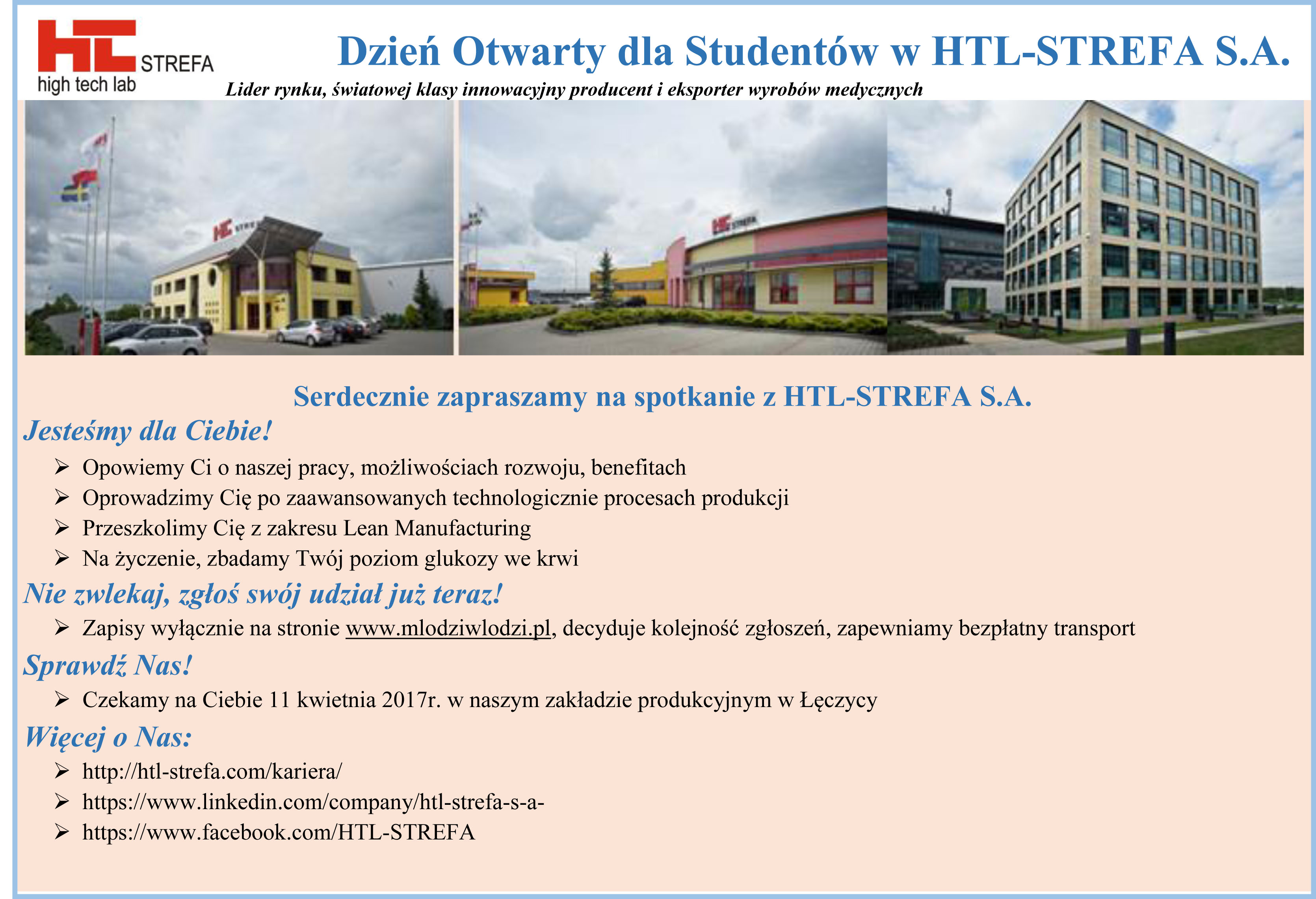 Poznaj łódzkich Pracodawców! Zaprasza HTL-STREFA w Łęczycy! - Młodzi w ...